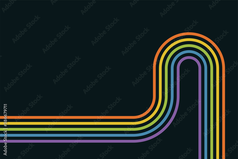 simple 70s modern design background with stripes Stock Vector | Adobe Stock