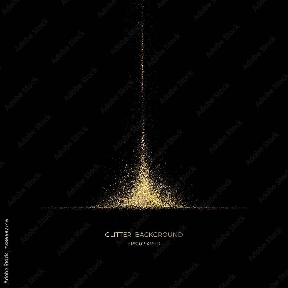 gold stardust light, glitter background Stock Vector | Adobe Stock