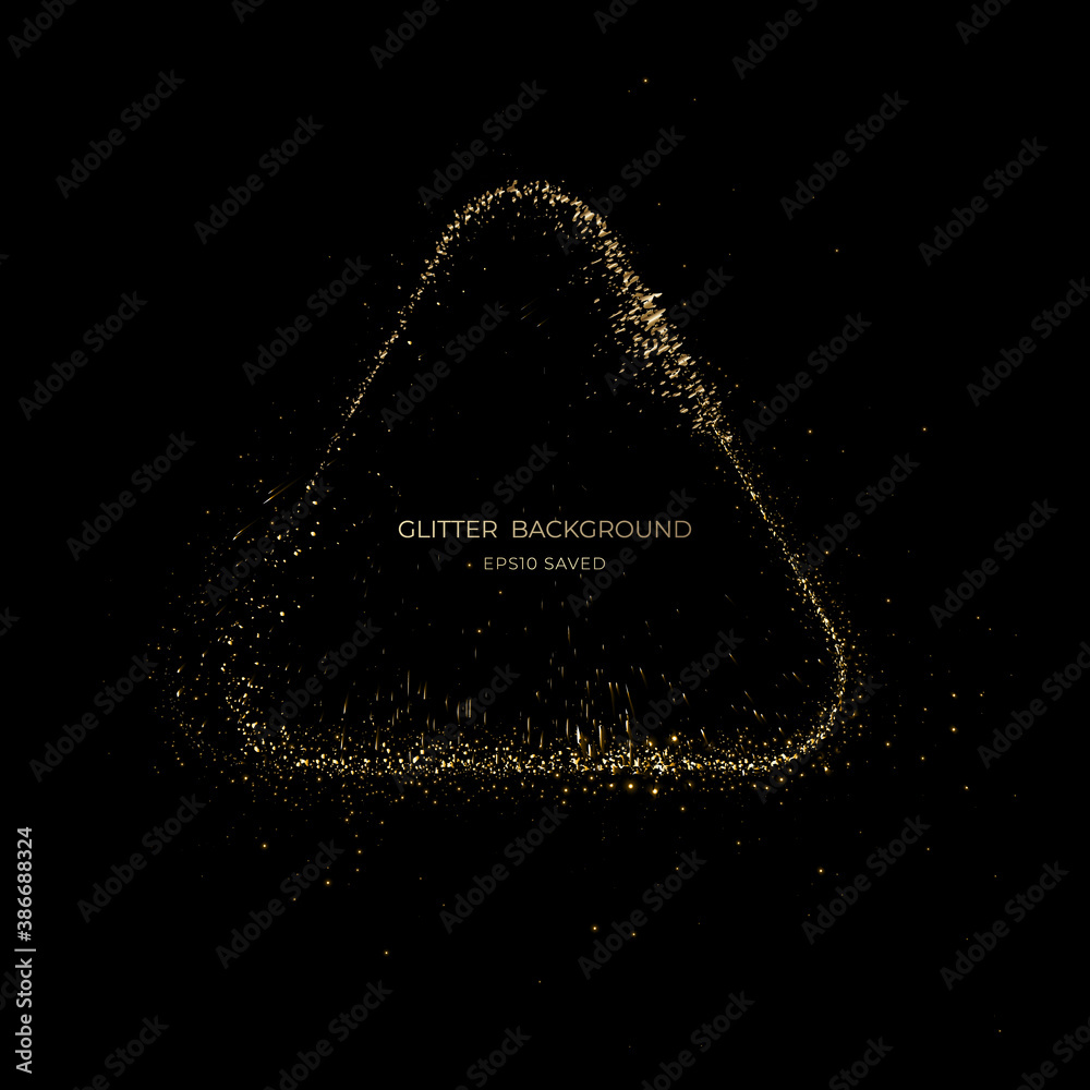 gold stardust light, glitter background Stock Vector | Adobe Stock