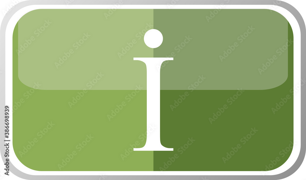 Info web button information symbol sign, info symbol . Letter I web ...