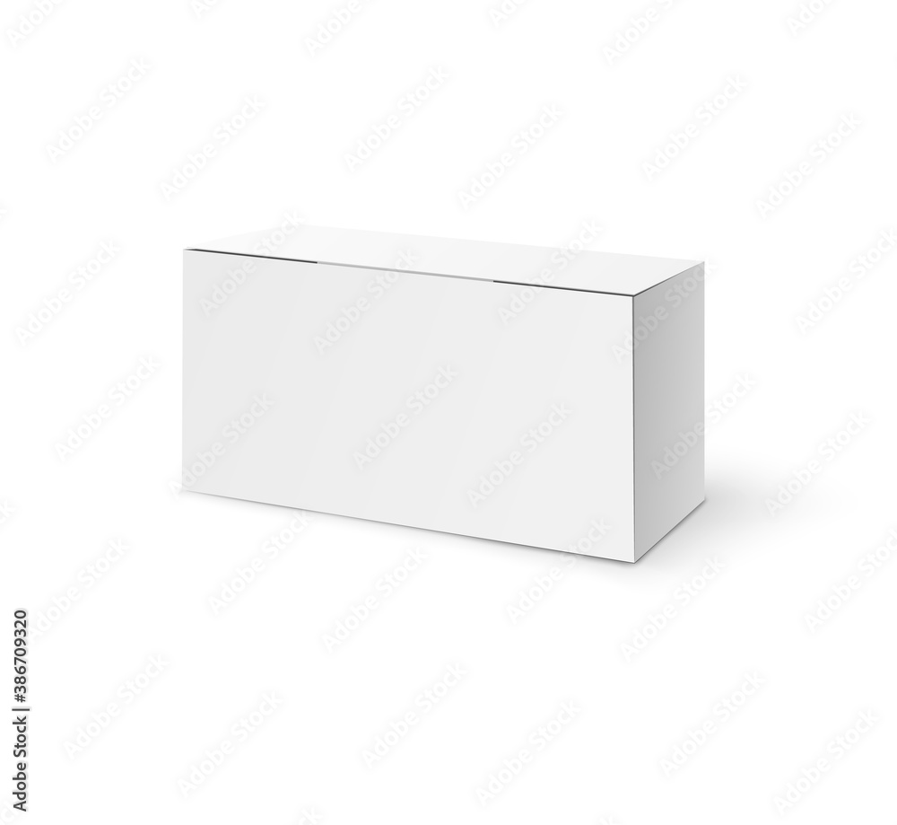 Blank tea packaging template for tea bags realistic vector illustration ...