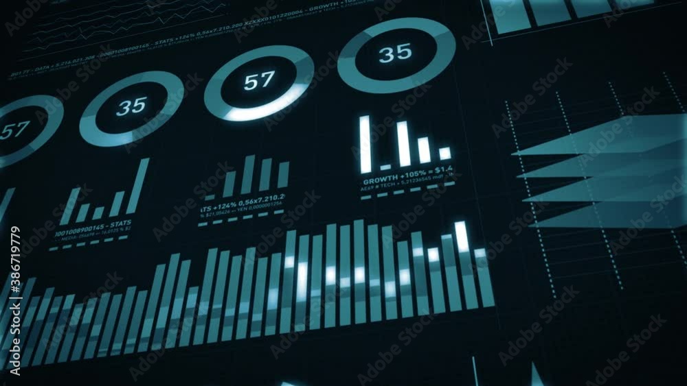 Video „Business Statistics, Market Data And Infographics Background ...