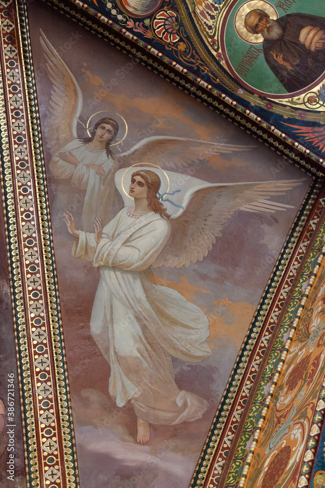 Mural Of Angels. Church Of The Assumption Of The Blessed Virgin Mary ...