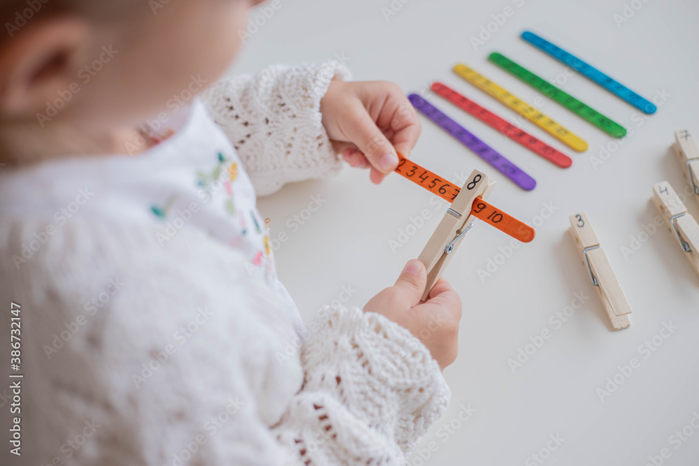 Using craft sticks for learning maths, numbers in early childhood. Home ...