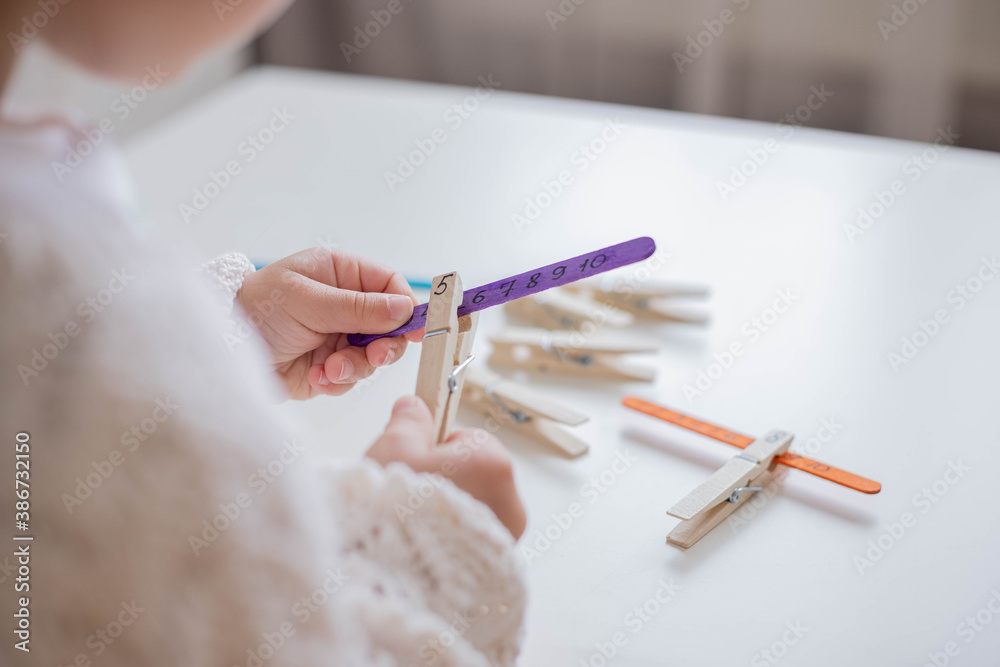 Using craft sticks for learning maths, numbers in early childhood. Home ...