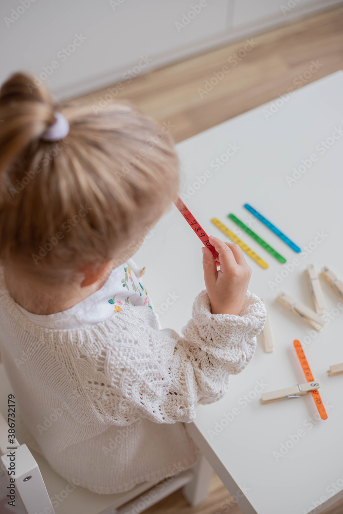 Using craft sticks for learning maths, numbers in early childhood. Home ...