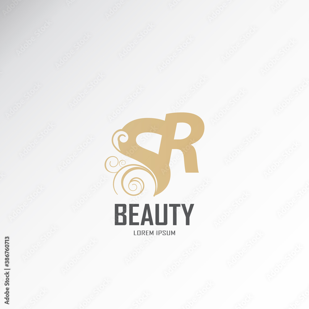 gold letter sk, ks logo which is very elegant and luxurious Stock ...