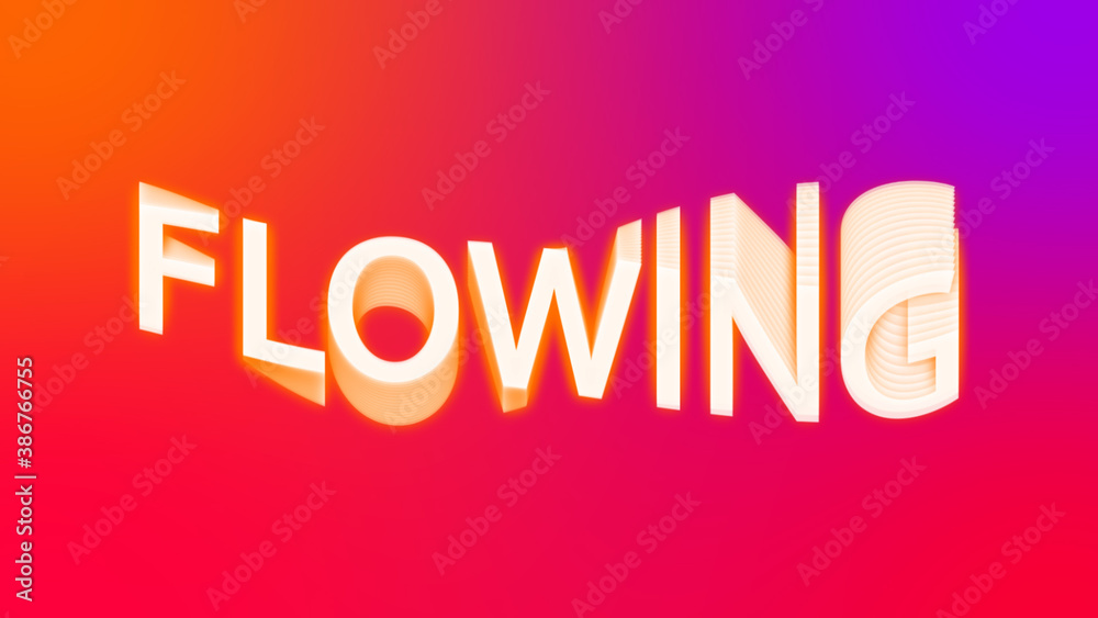 Wavy Flowing Text Titles Stock Template | Adobe Stock