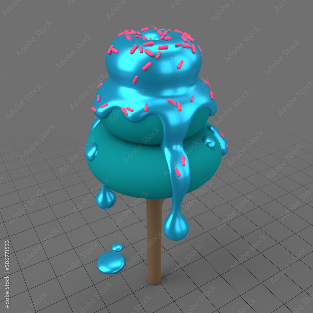 Small donut tree Stock 3D asset | Adobe Stock