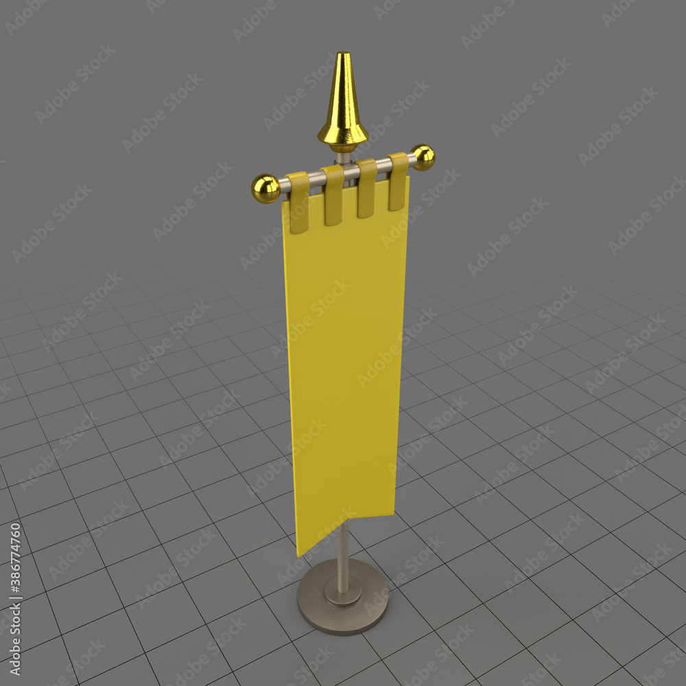 Flag post Stock 3D asset | Adobe Stock