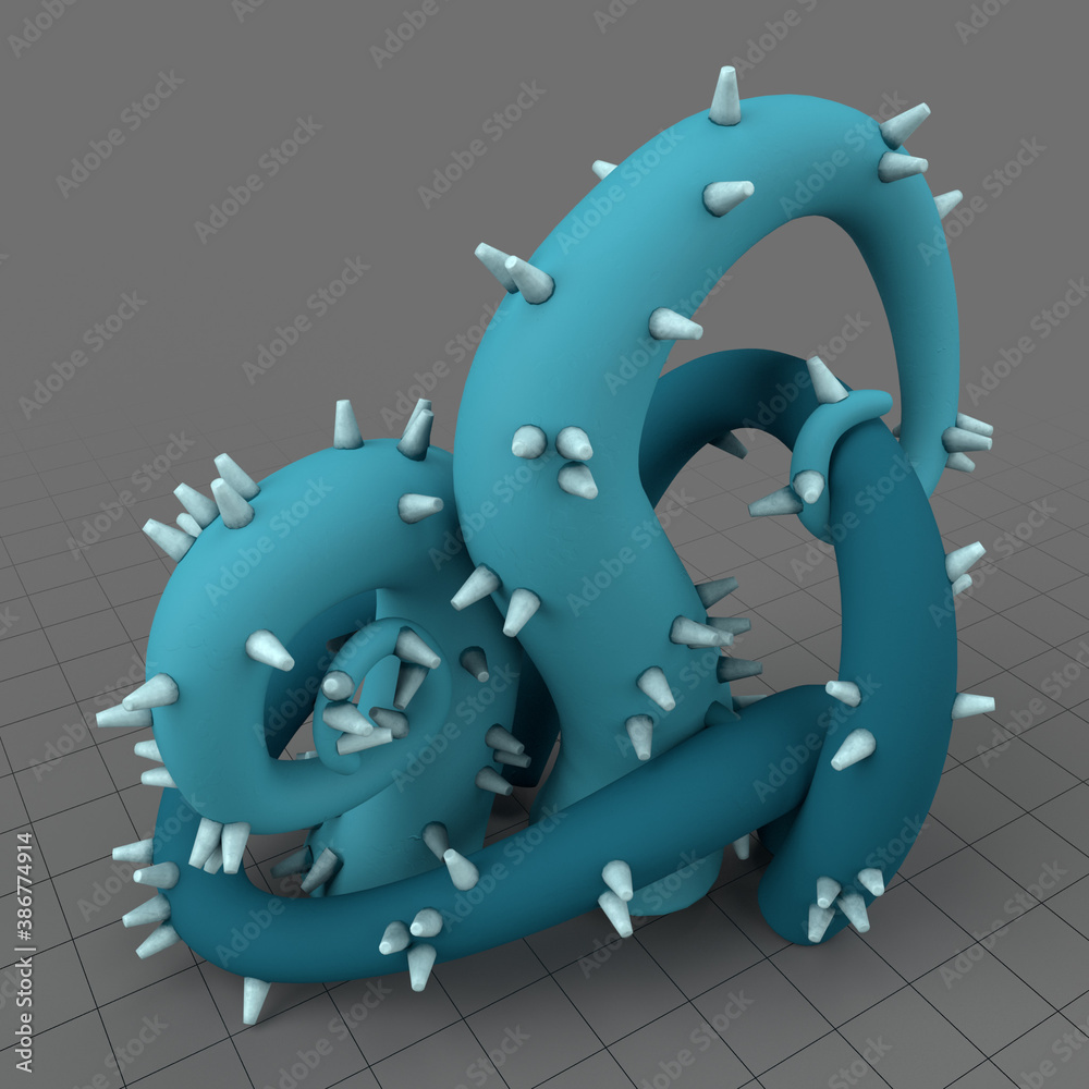 Stylized bramble cluster Stock 3D asset | Adobe Stock