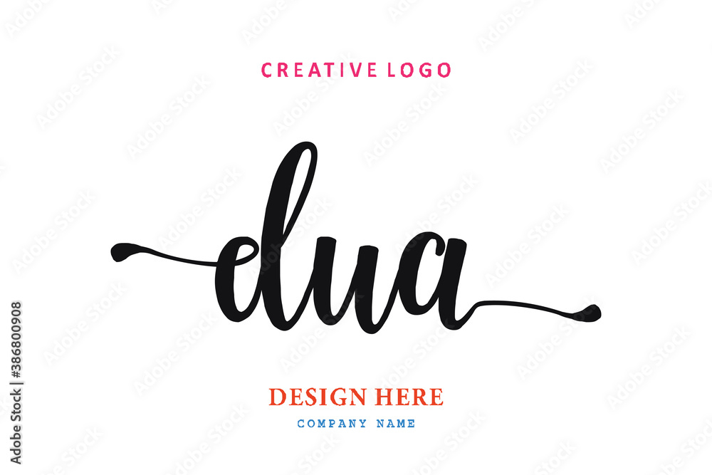 logo composition of the letter DUA is simple, easy to understand and ...