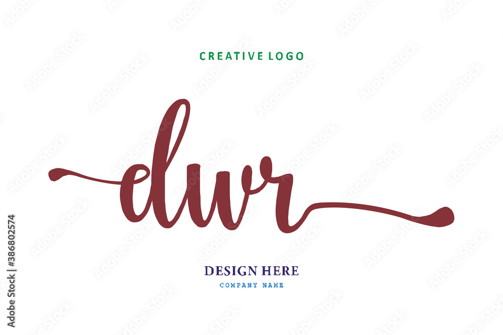 logo composition of the letter DWR is simple, easy to understand and ...