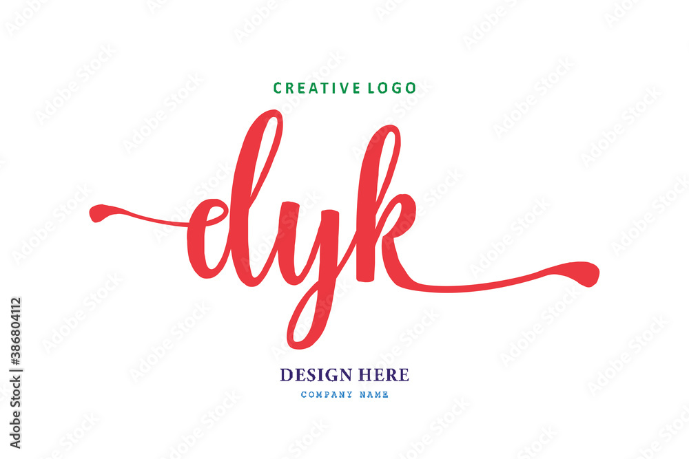 logo composition of the letter DYK is simple, easy to understand and ...