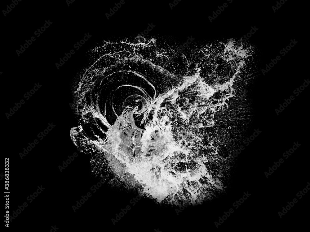 Stock image of water splash: High resolution water splashes isolated on ...