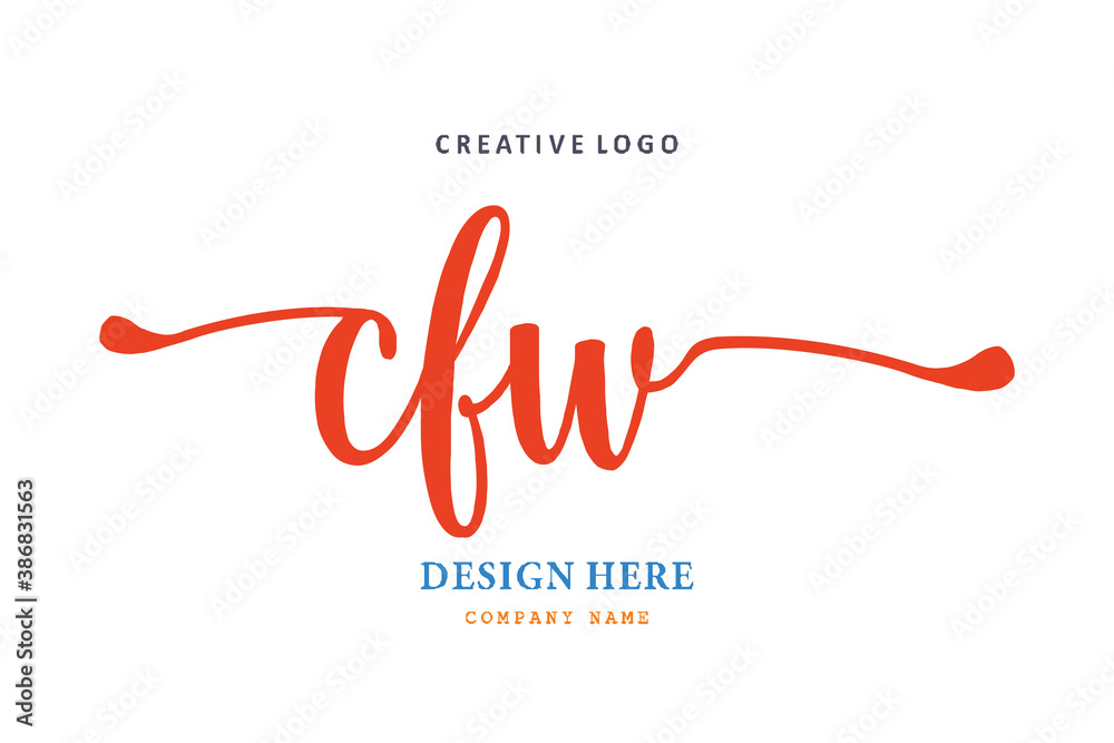 logo composition of the letter CFW is simple, easy to understand and ...