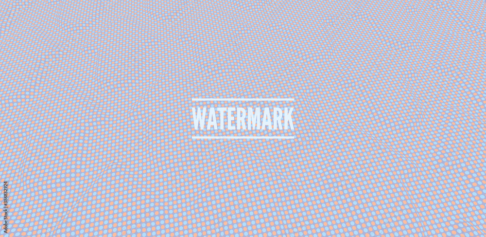 Arrows extruded from dotted pattern. Digital watermark for security ...