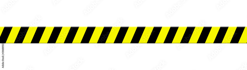 Absperrband in gelb schwarz als Vorlage oder Hintergrund ilustración de ...