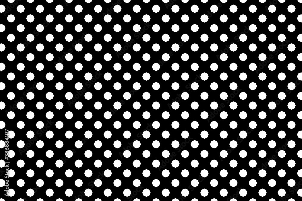 Octagon pattern, Mesh - abstract black and white pattern - vector ...