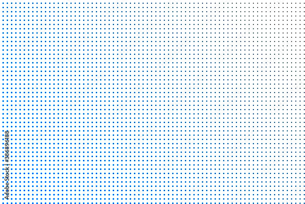 Geometric pattern of tiny blue dots in vertical and horizontal columns ...