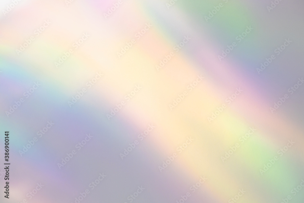 Blurred rainbow light refraction texture overlay effect for photo and ...
