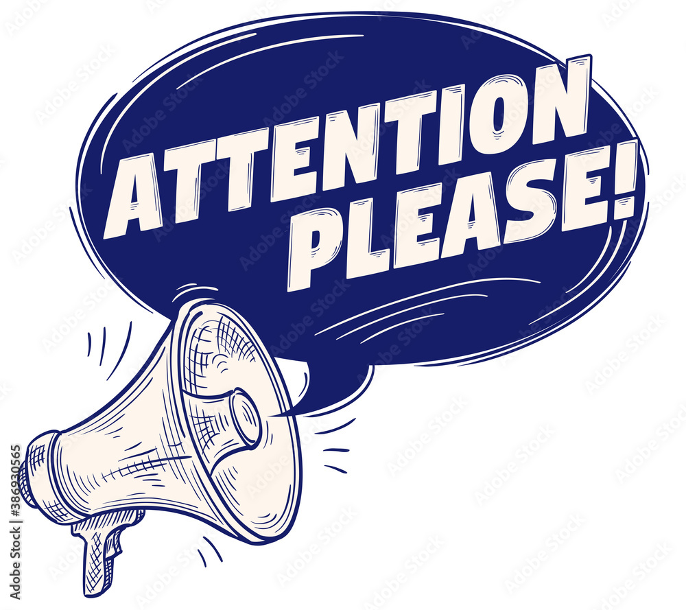 Your Attention Please Clipart