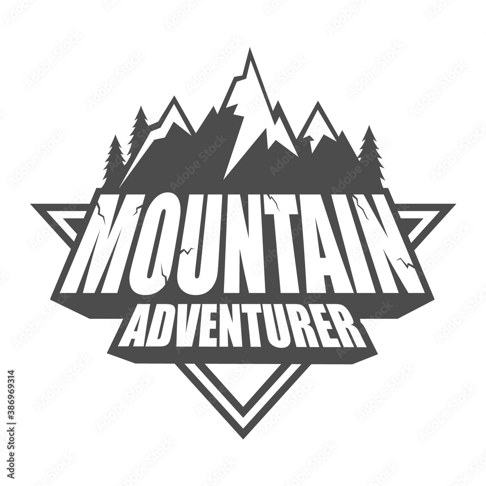 Vector logo, badge, symbol, icon template design for Adventure Team ...
