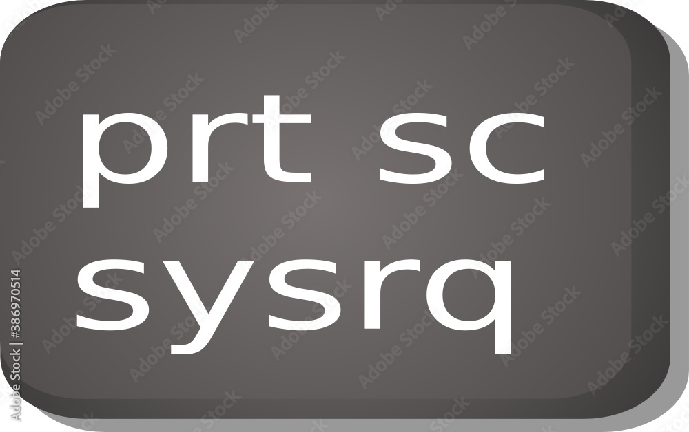 PRT SC button 3D, keyboard 3D button, Keyboard vector alphabet ...
