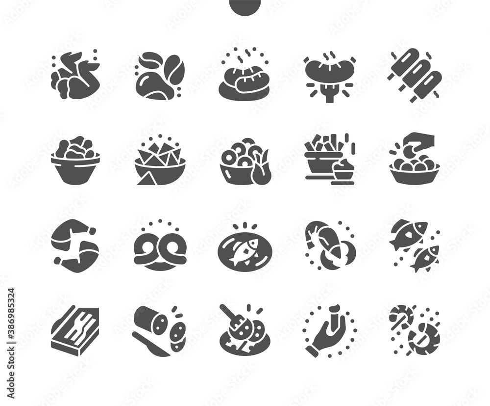 Pub food. Delicious beer snack. Chips, crispy chicken wings, sausages ...