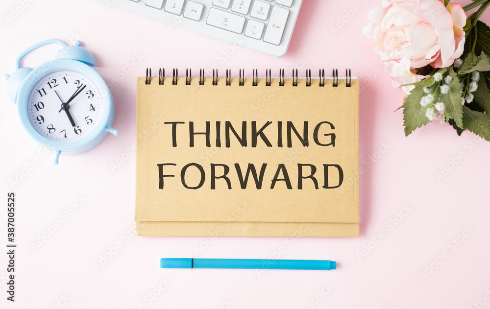 forward thinking- inspirational handwriting on a handmade rag paper ...