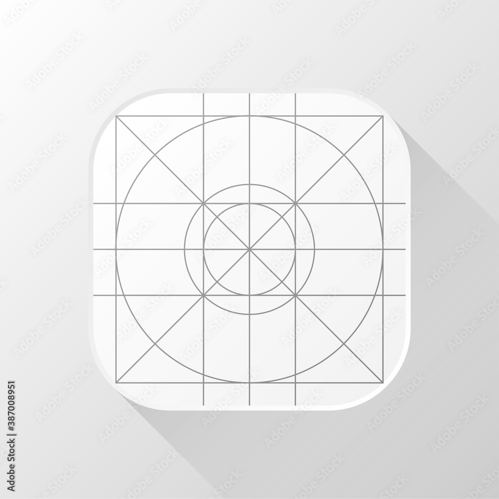 App icon in flat style. Technology background. Ui interface. Design ...