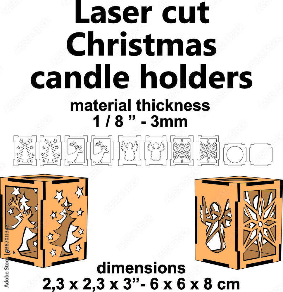 Christmas Candle Template