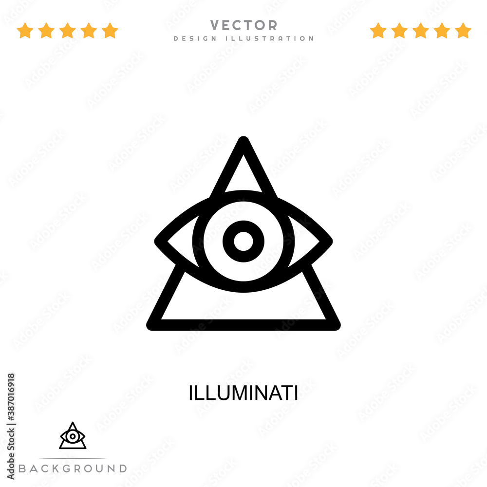 Illuminati icon. Simple element from digital disruption collection ...