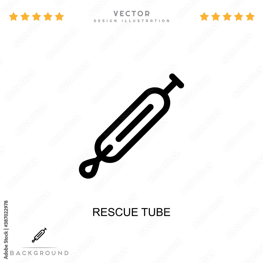 Rescue tube icon. Simple element from digital disruption collection ...