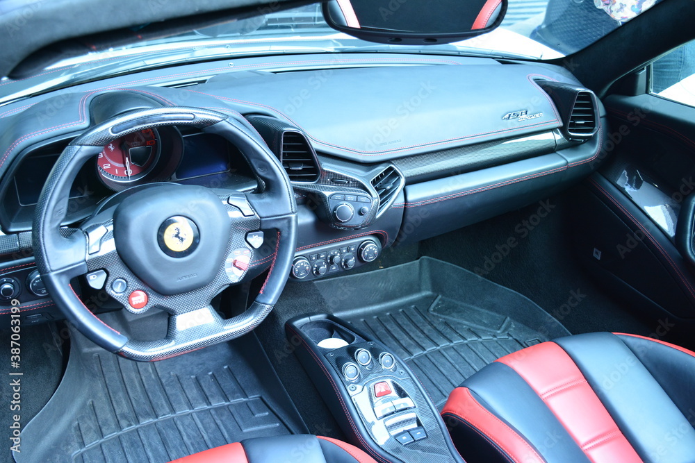 Ferrari supercar dashboard in Bonifacio Global City, Taguig ...