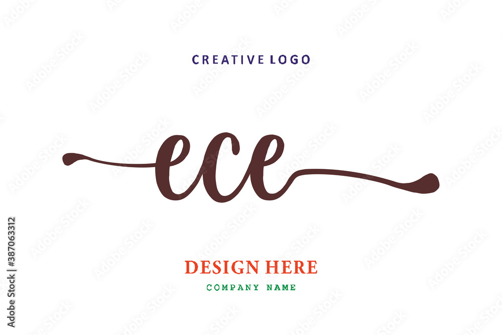 logo composition of the letter ECE is simple, easy to understand and ...