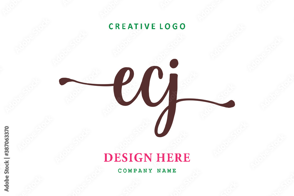 logo composition of the letter ECJ is simple, easy to understand and ...