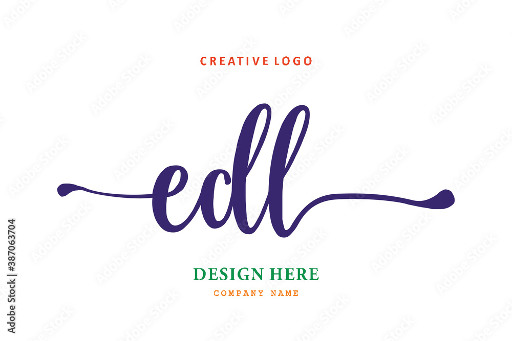 logo composition of the letter EDL is simple, easy to understand and ...