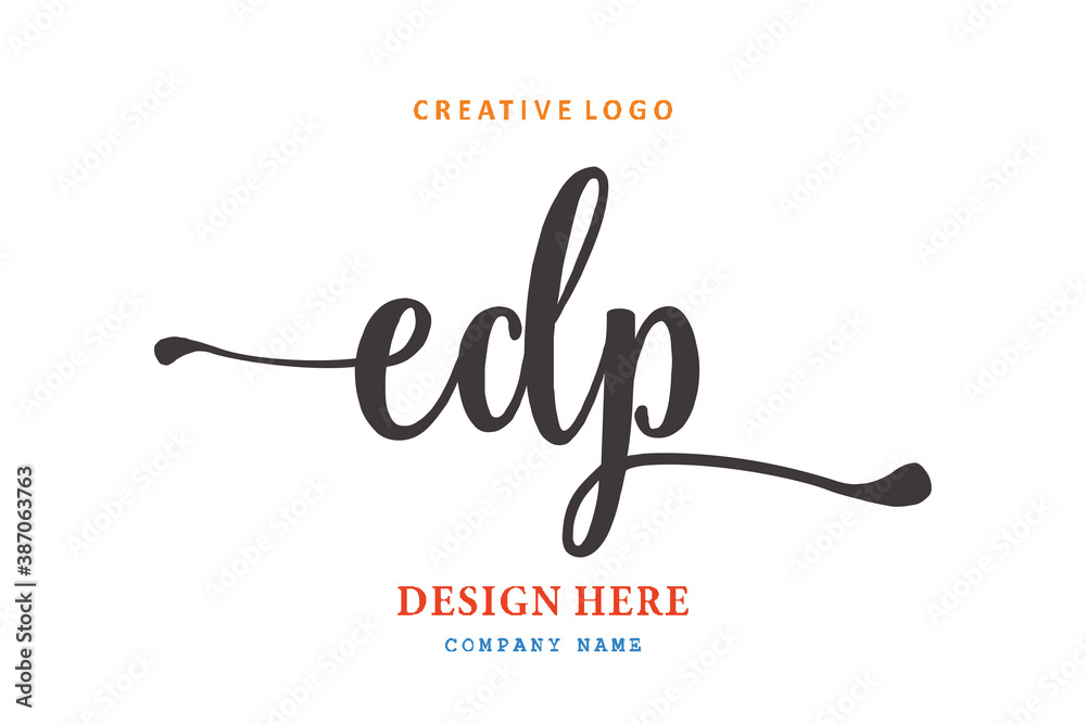 logo composition of the letter EDP is simple, easy to understand and ...