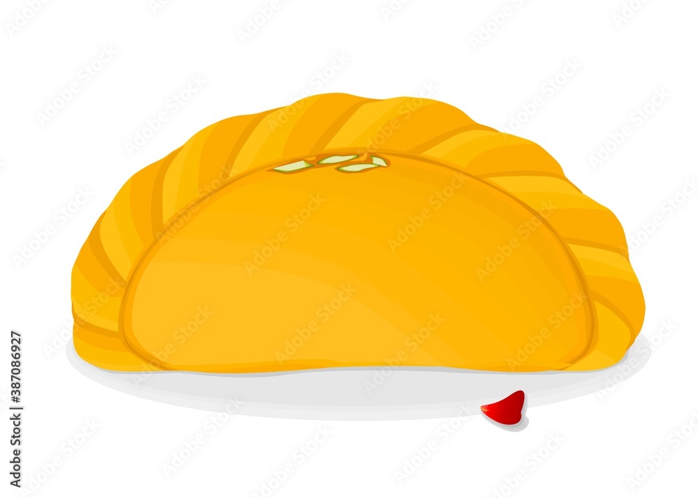 Gujiya Indian Sweets or Mithai Food Vector Stock Vector | Adobe Stock