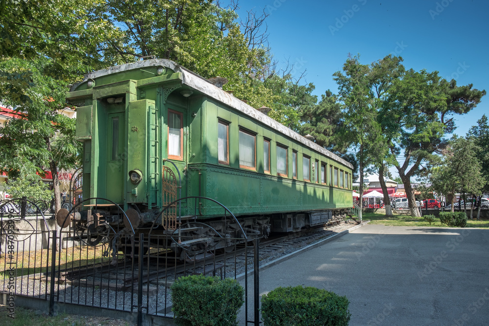 Armored car of Joseph Stalin (Jughashvili) at museum of Stalin in his ...