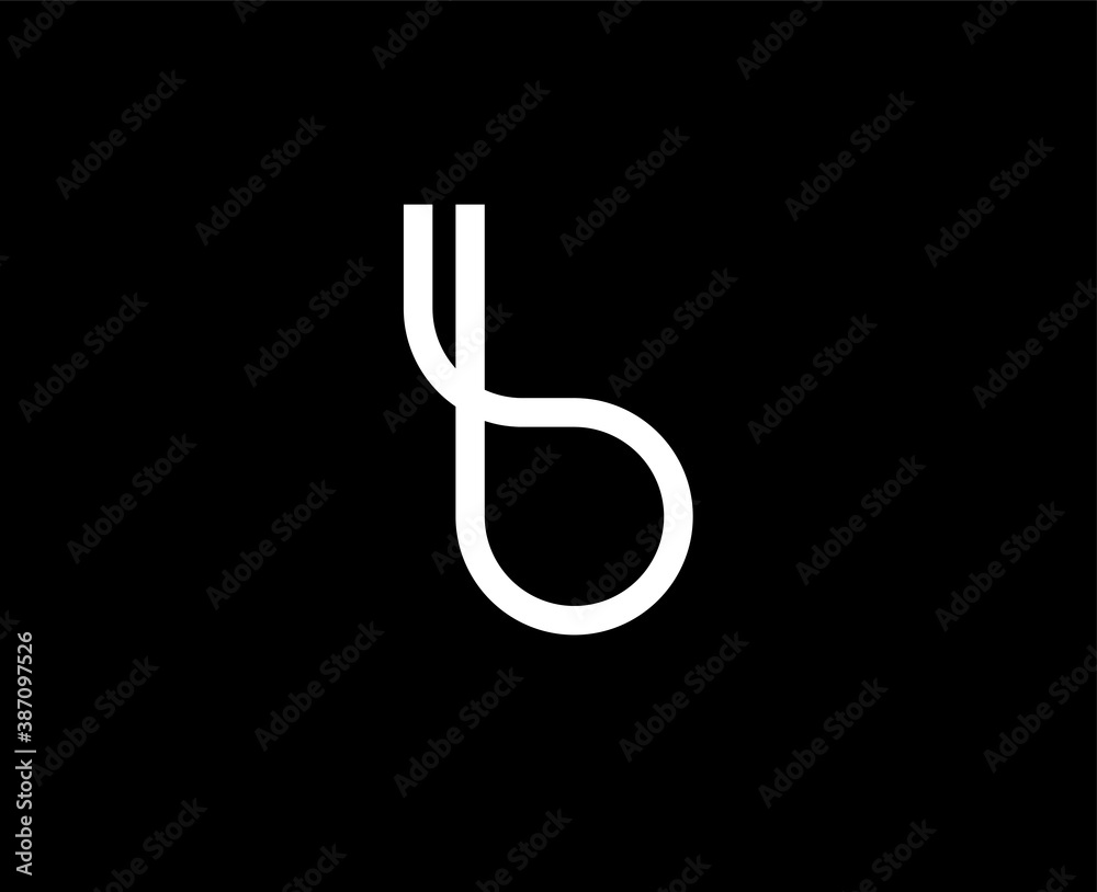 Simple Letter B Logo Stock Vector | Adobe Stock