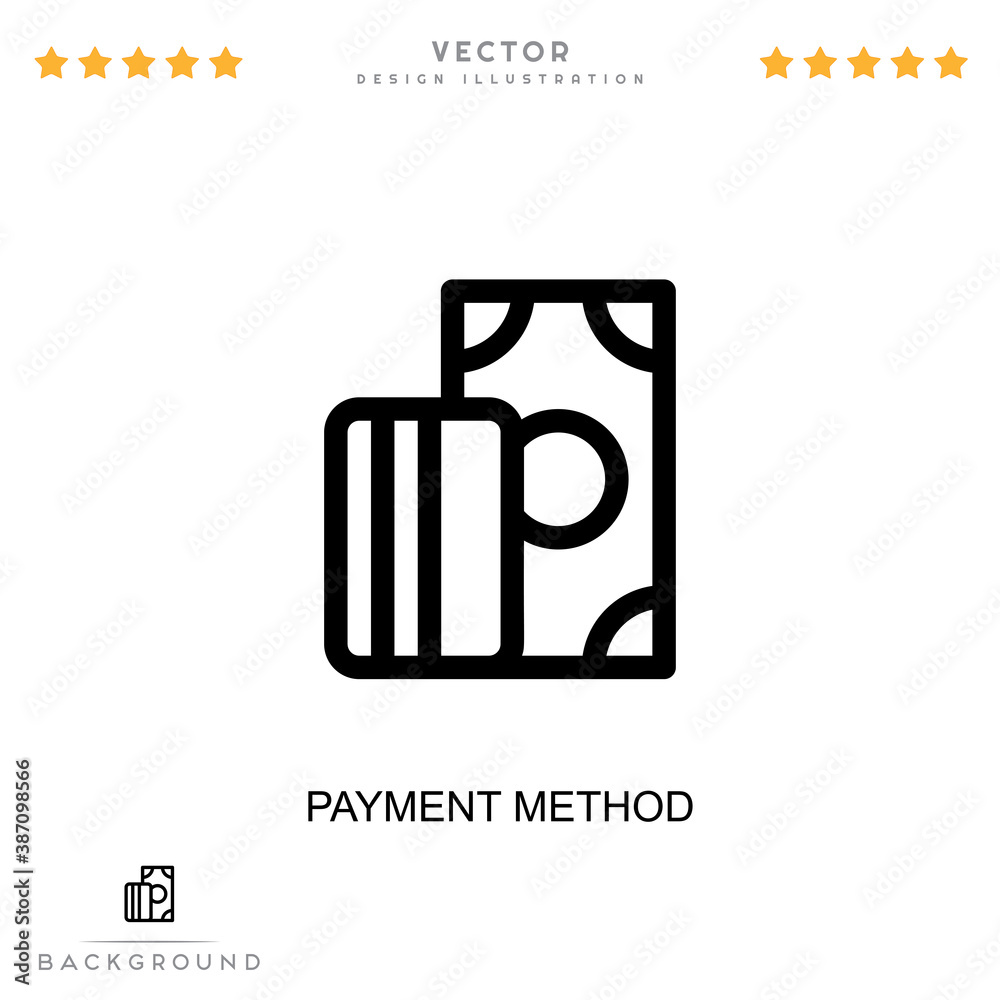 Payment method icon. Simple element from digital disruption collection ...
