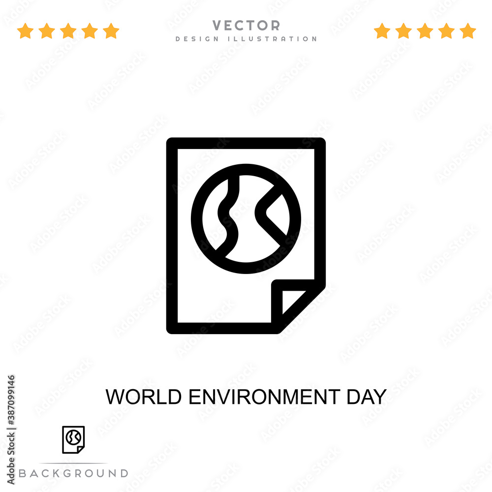 World environment day icon. Simple element from digital disruption ...