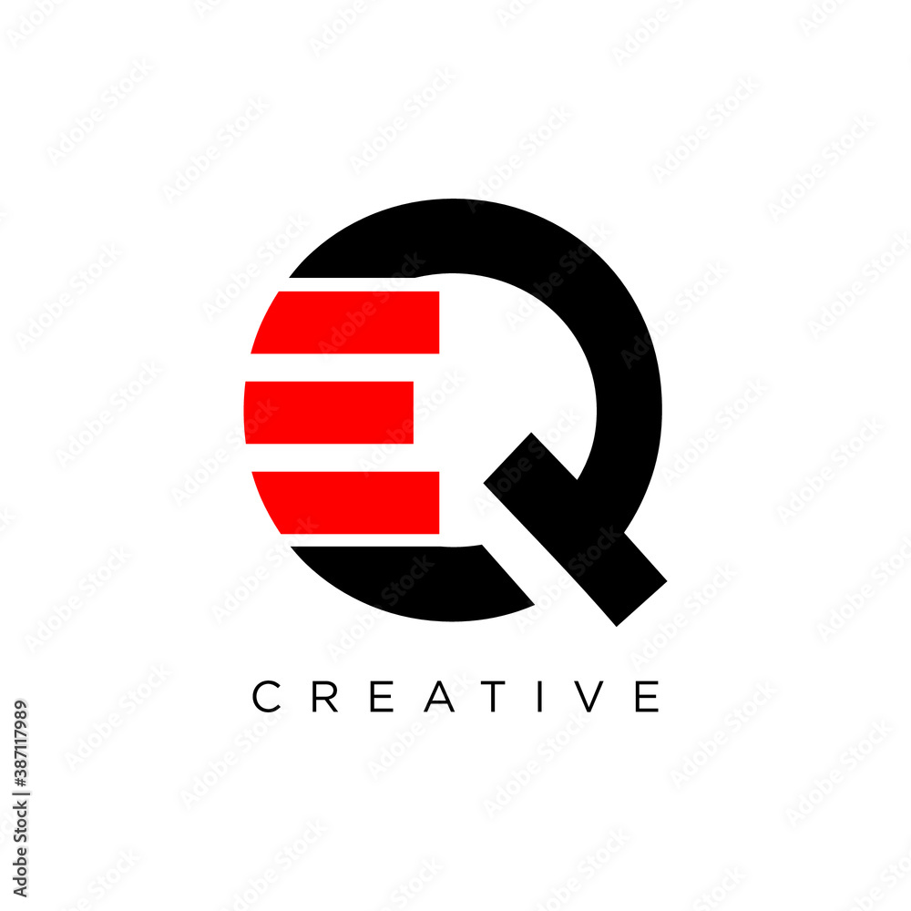 eq luxury logo design vector icon symbol circle Stock Vector | Adobe Stock