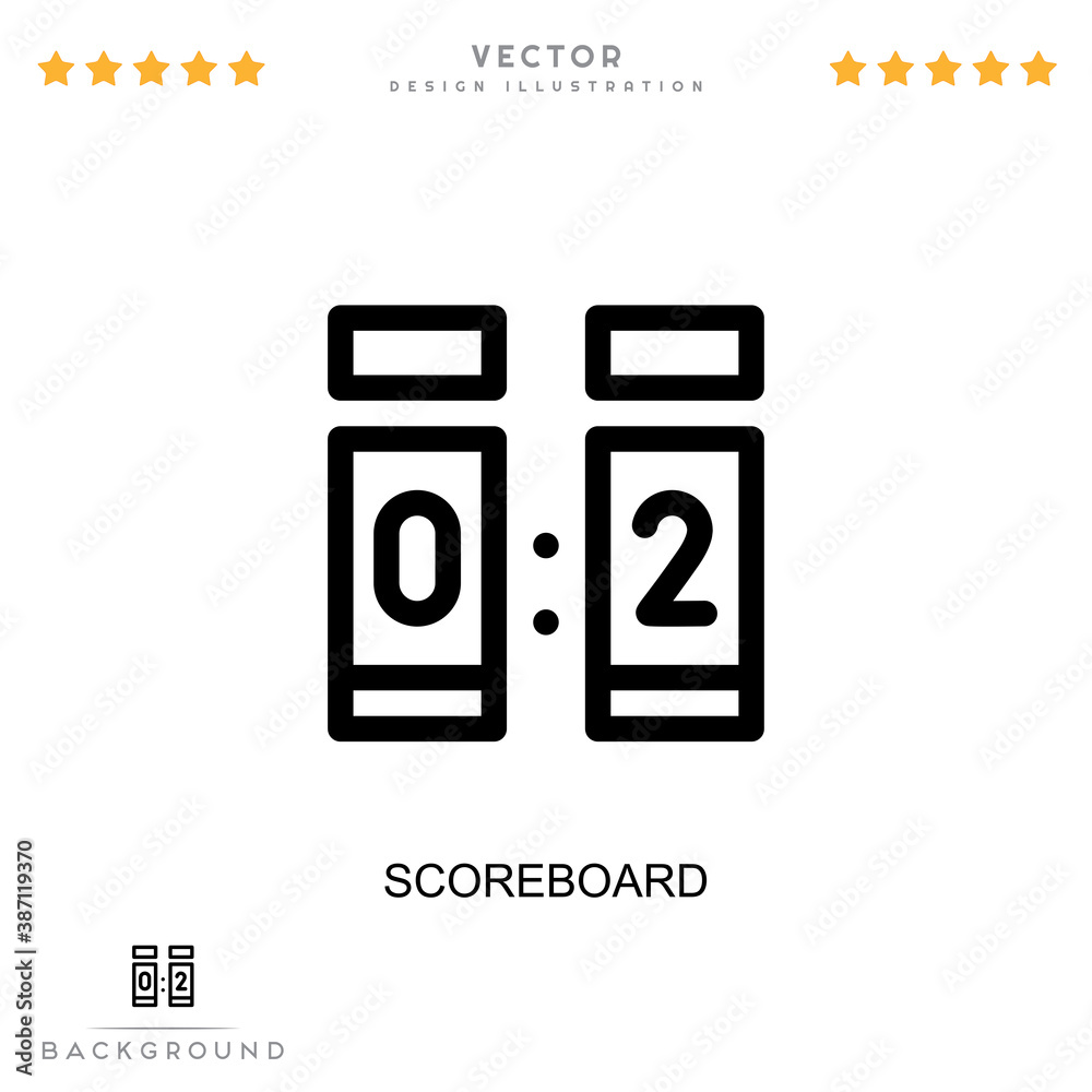 Scoreboard icon. Simple element from digital disruption collection ...