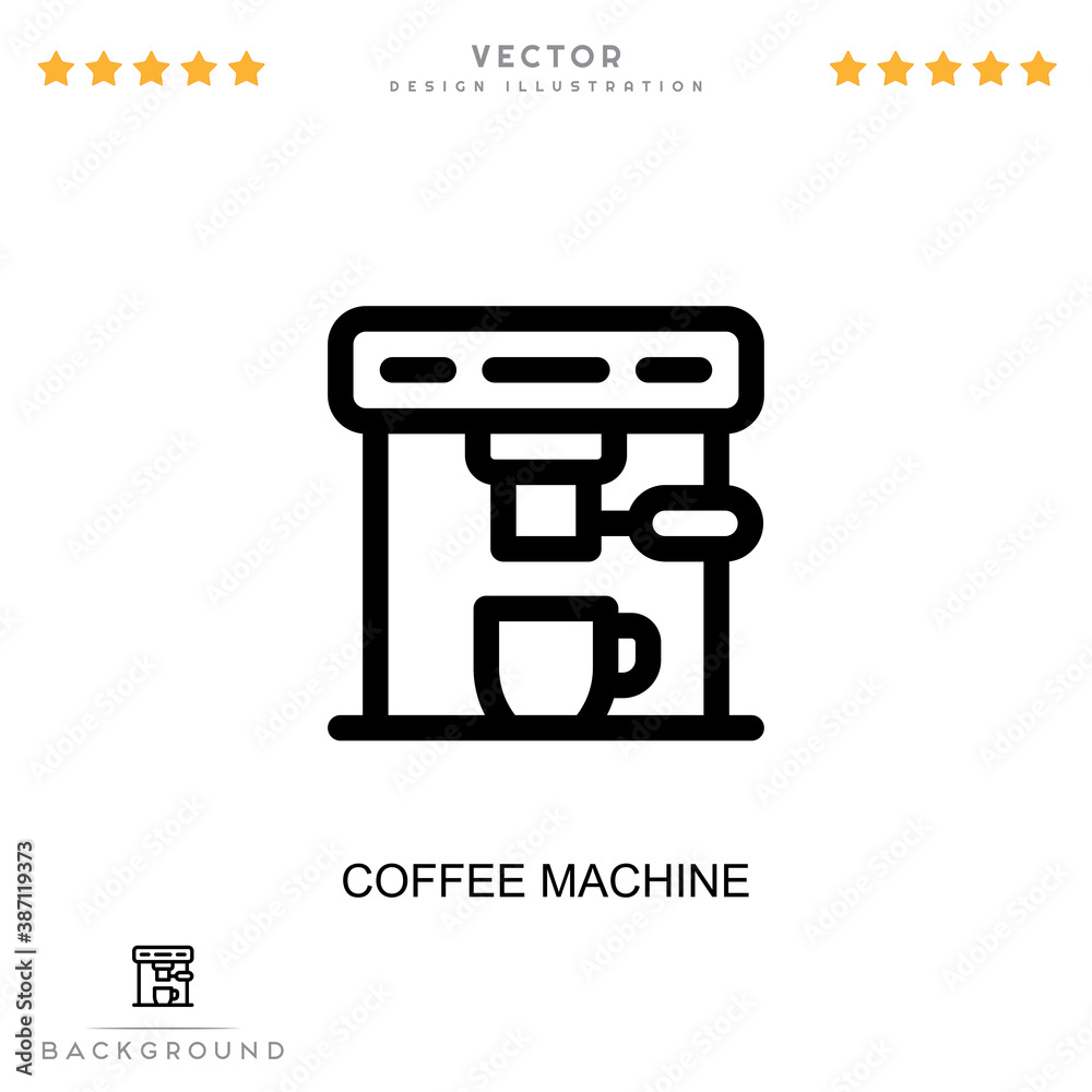 Coffee machine icon. Simple element from digital disruption collection ...