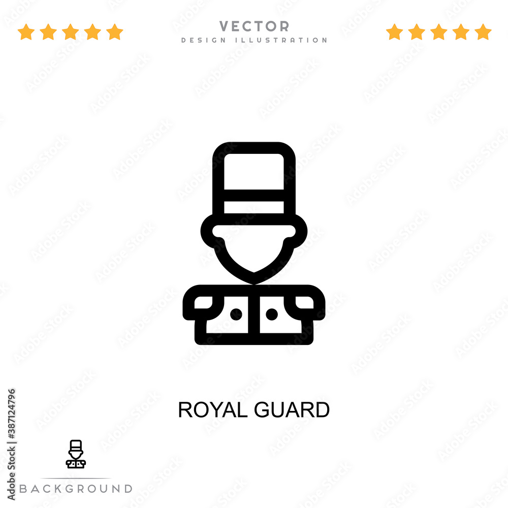 Royal guard icon. Simple element from digital disruption collection ...