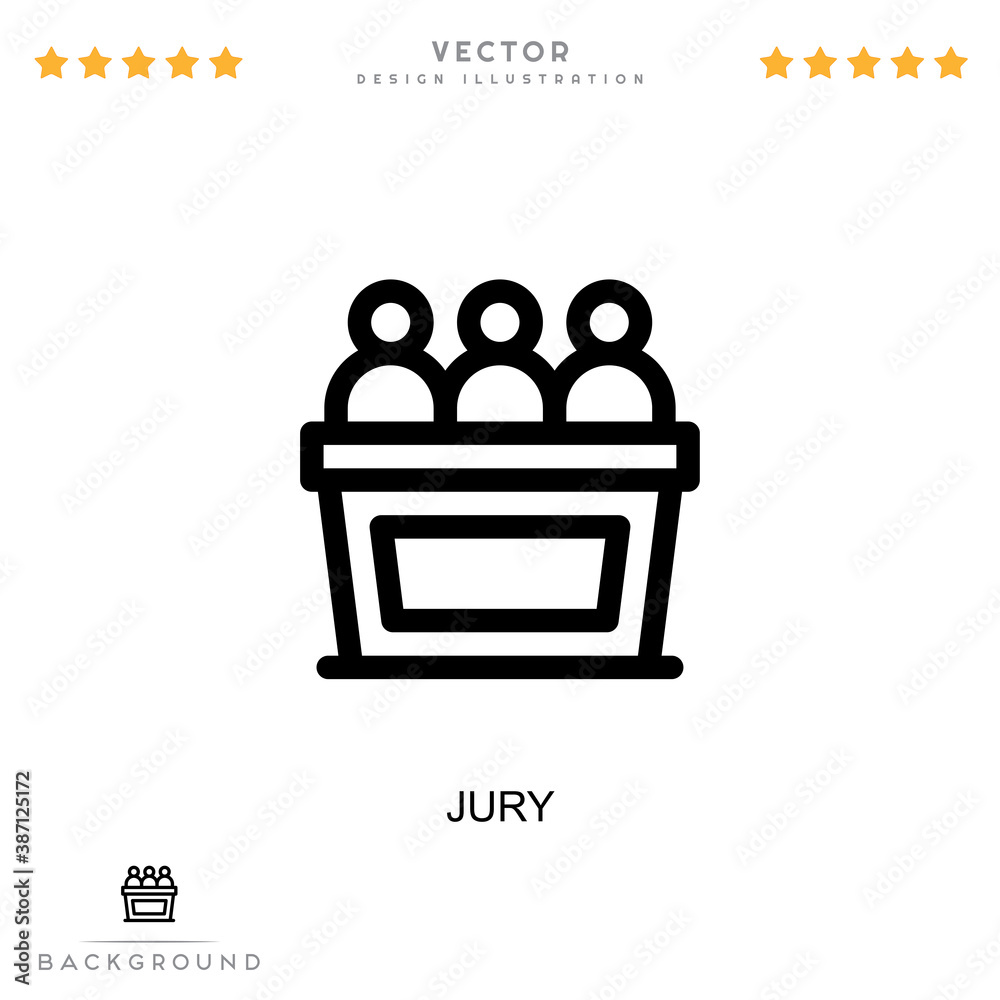 Jury icon. Simple element from digital disruption collection. Line Jury ...