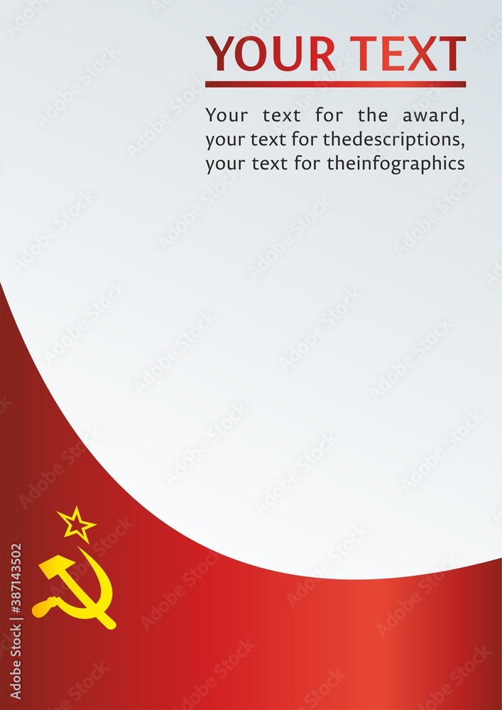 Flag of the Soviet Union, template for the awards, the official ...